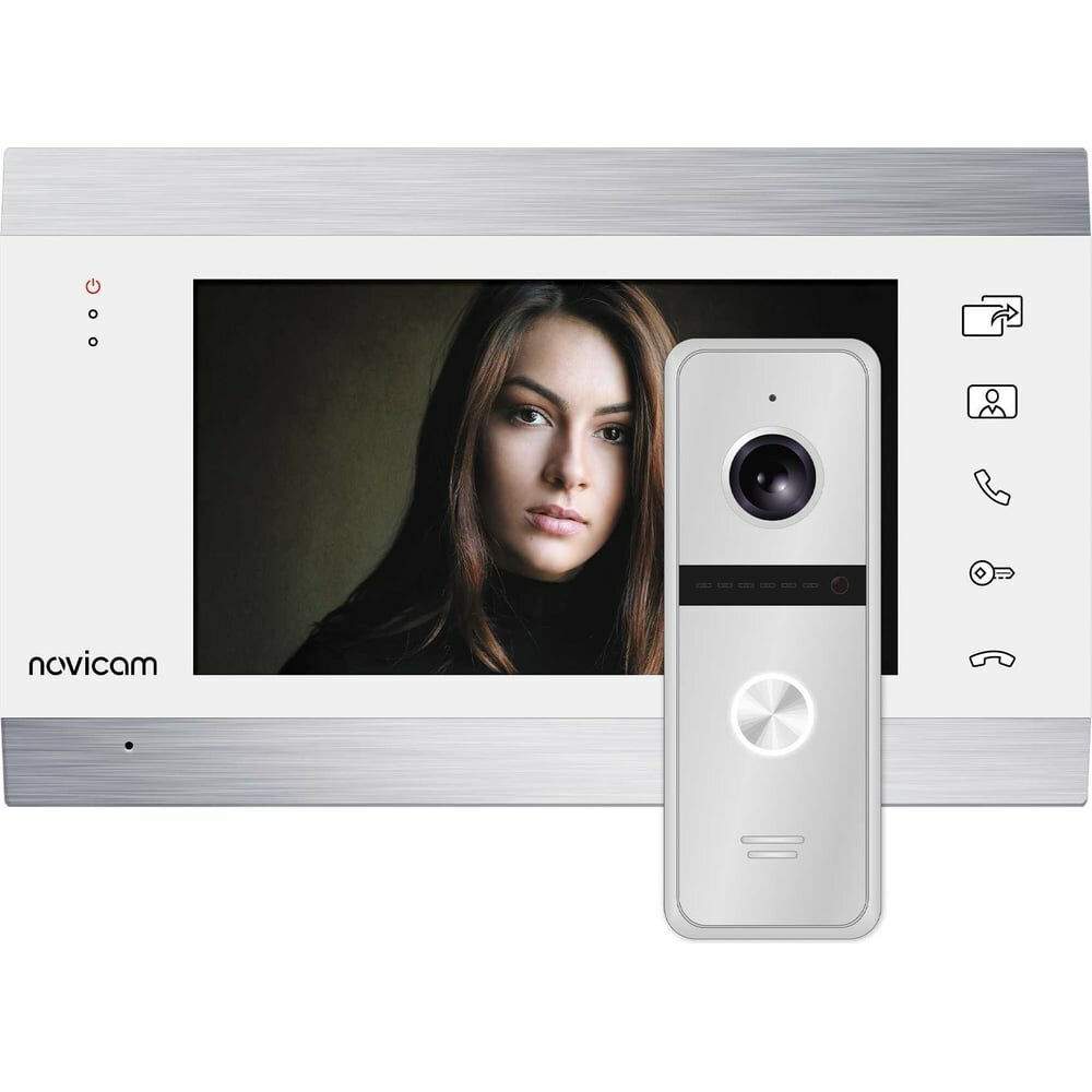 Комплект видеодомофона Novicam white magic 7c kit для квартиры, дома и офиса 4221