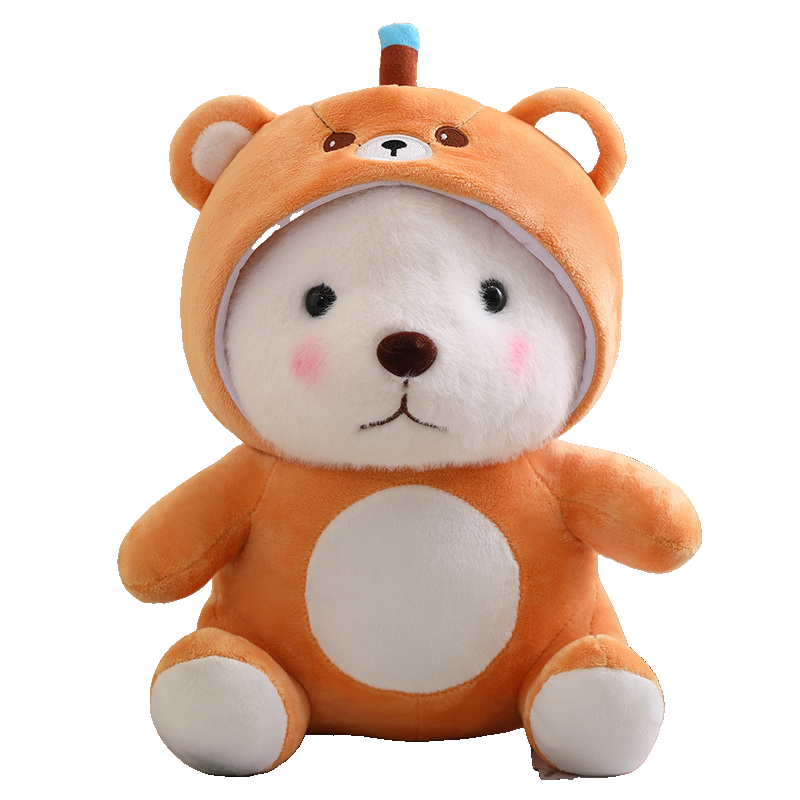 Плюшевая игрушка-трансформер унисекс ANZHIJINGYA Super Egg Bear, 35 см