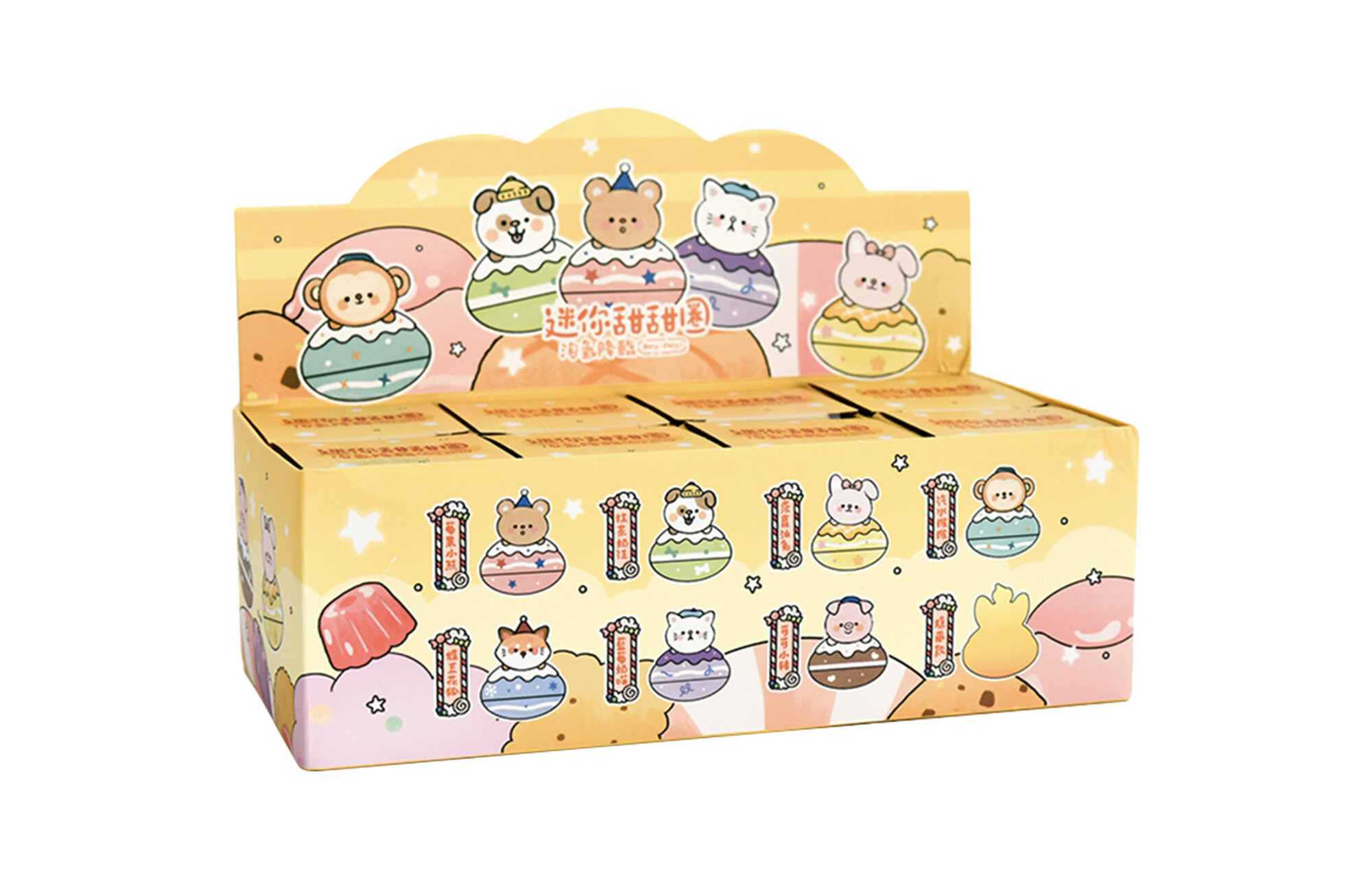 Керамические игрушки-неваляшки унисекс Momicafe Mini Donut, 8 шт.