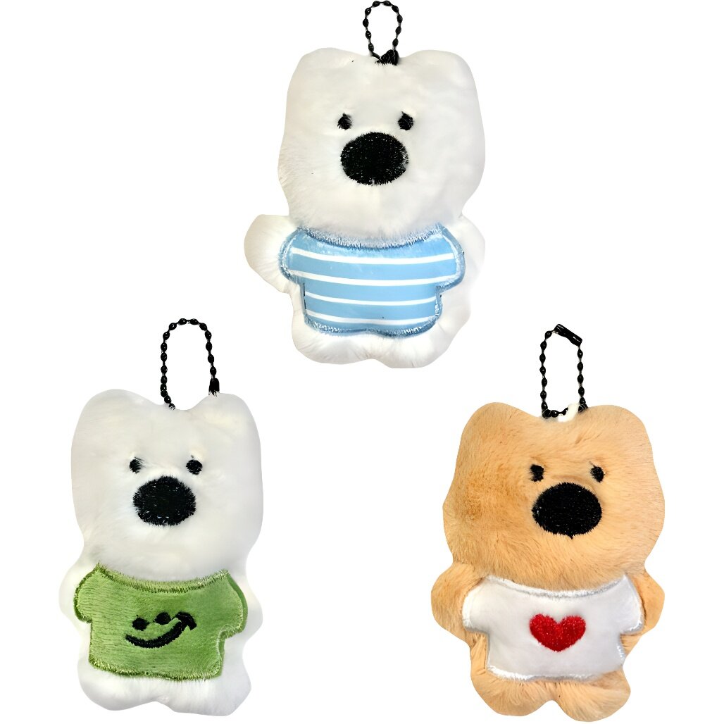 Плюшевый брелок унисекс ROUERXIONG "The Three Of Us" "West Highland Dolls", 8см