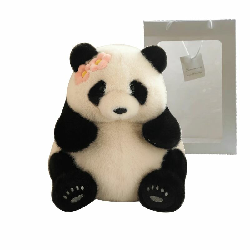 Плюшевая игрушка унисекс SEGOU Национальное сокровище Панда Simulation Panda: 35 Cm (Shopping Bag+Colorful Light)