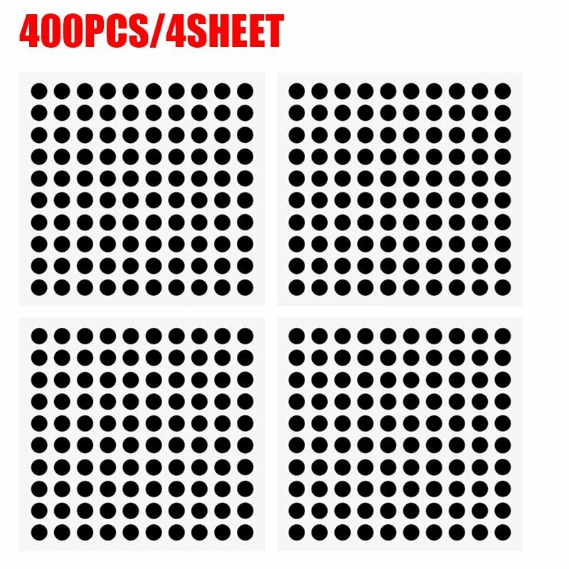 Наклейки черные 5mm-4 Sheet