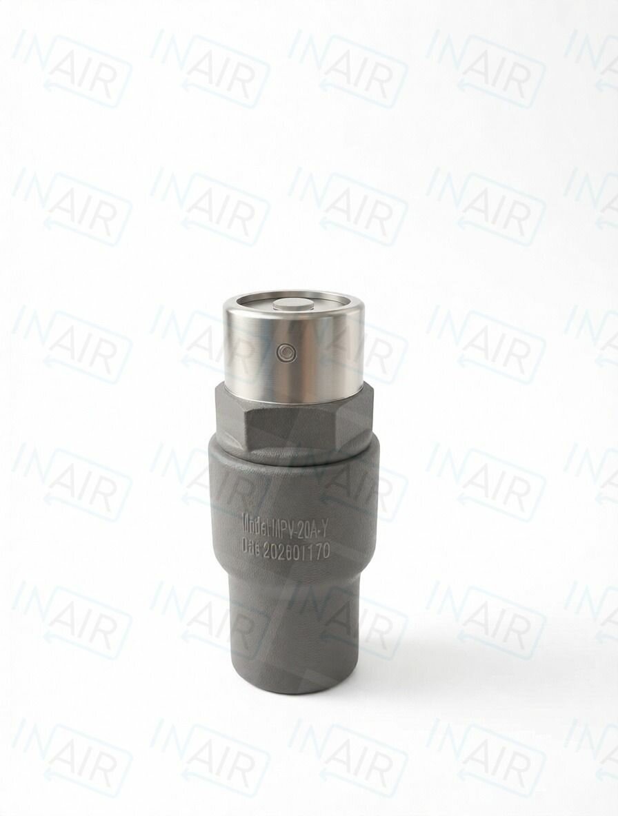 Клапан минимального давления MPV-20 для китайского винтового компрессора (присоединение 3/4) производительностью 0,8 -3,0 м3/мин.