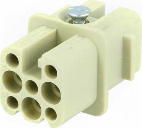 HARTING 09360083101 Разъем: прямоугольный, "мама", Han Q, PIN: 8, размер 3А, обжим, 50В, 1шт