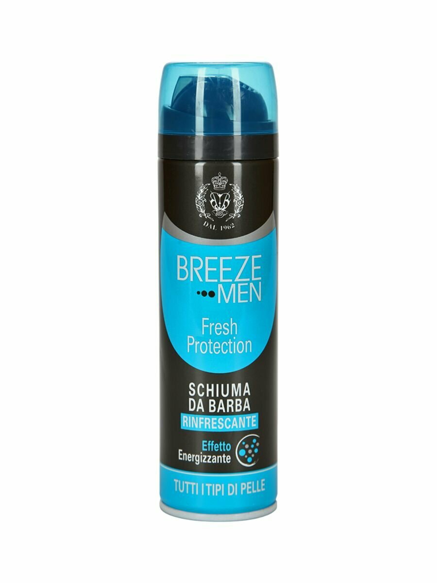 Пена для бритья BREEZE MEN Fresh Protection, 200 мл, Италия