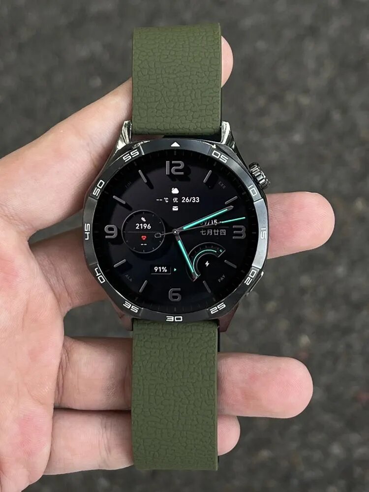 Ремешок для часов 22 мм, cиликоновый магнитный ремешок для Huawei Watch GT 2 / GT 3 / GT 4 / GT 5 / GT 5pro 46мм