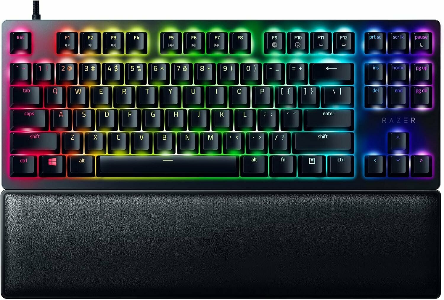 Клавиатура Razer Huntsman V2 Tenkeyless Purple Switch черный (RZ03-03940800-R3R1)