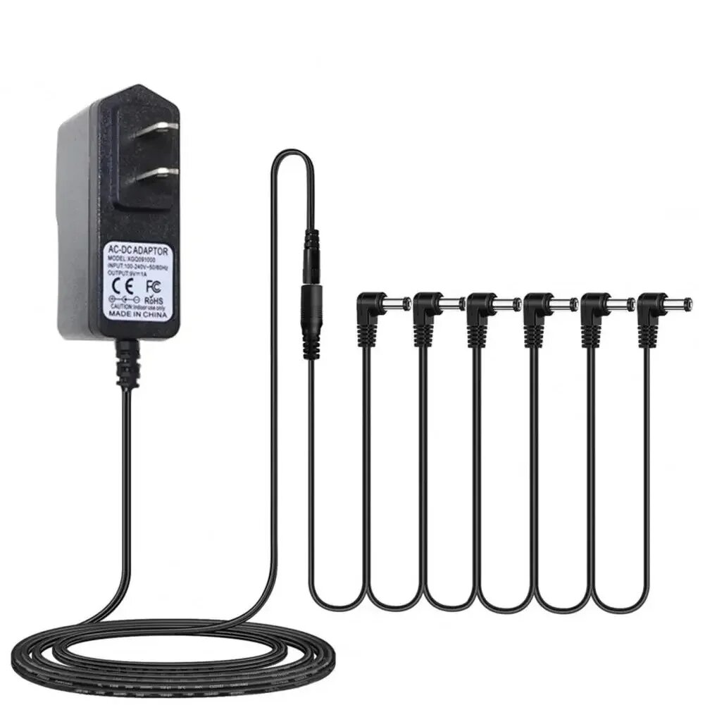Адаптер питания для гитарных педалей 9В US plug