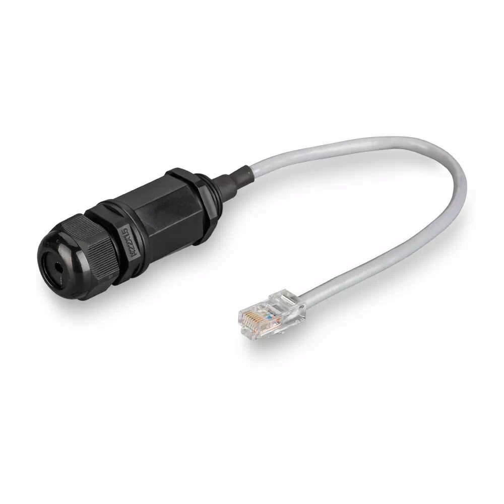 Гермоввод сетевой RJ45 (8P8C) с кабелем 25 см 1809