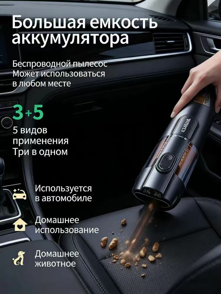 Пылесос для автомобиля беспроводной KONKA((Model KJ-10)