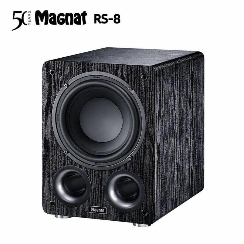Активный сабвуфер magnat RS-8 максимальной мощностью 160 Вт, черный
