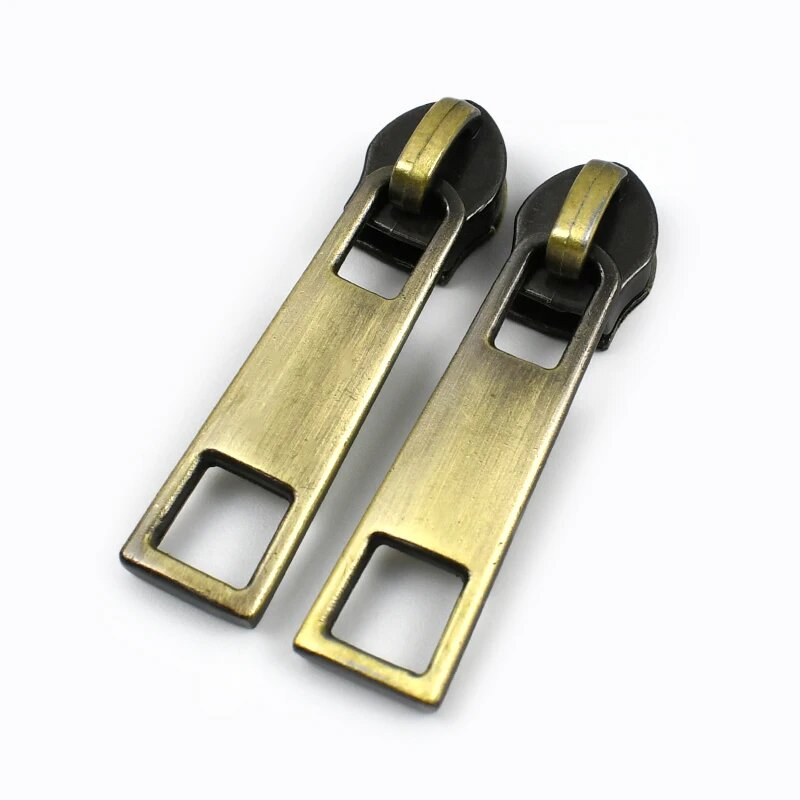 Бегунки для молнии металлические, цвет ZT139-Brass