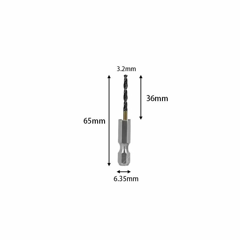 Набор спиральных сверл HSS 4341 2-10 мм 3.2mm(1Pcs)