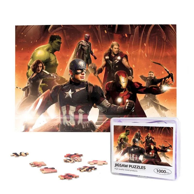 Avengers Деревянный пазл Марвел Деревянные пазлы Мстители Marvel 1000