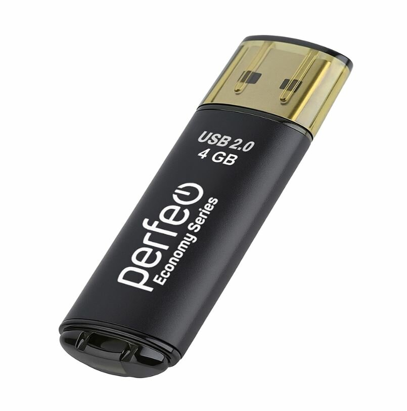 USB флеш накопитель Perfeo 4GB E04 Black economy series