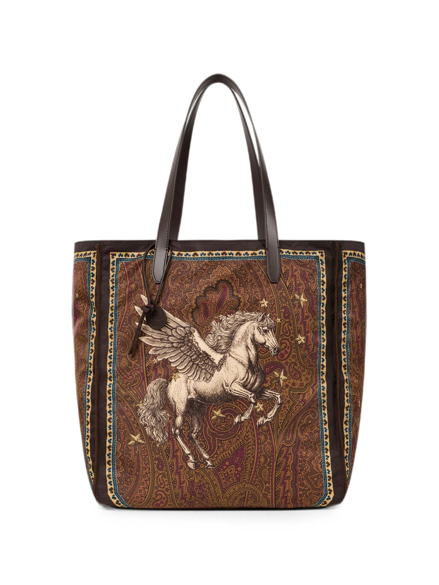 Сумка Nylon tote bag with Pegaso print and Arnica motif