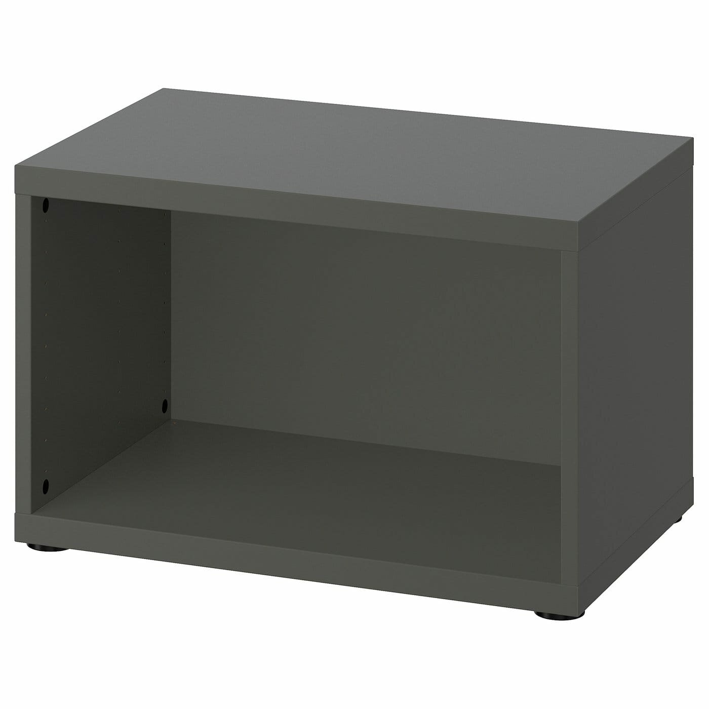 Полка IKEA BEST 205.385.99, темно-серая, ДСП/ДВП, 60х40х38 см