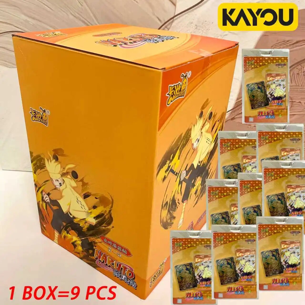 KAYOU Оригинальные карты Наруто T2W9 T4W8 Бустер-бокс