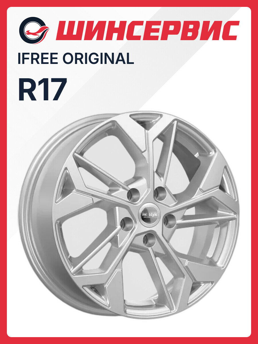 Литой колесный диск iFree Original ZV Evolute i-Pro_DFM AX7 КС1062 R17x6.5J 5x108 ET43 ЦО65.1 для автомобиля