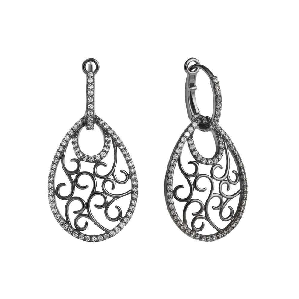 серьги из серебра