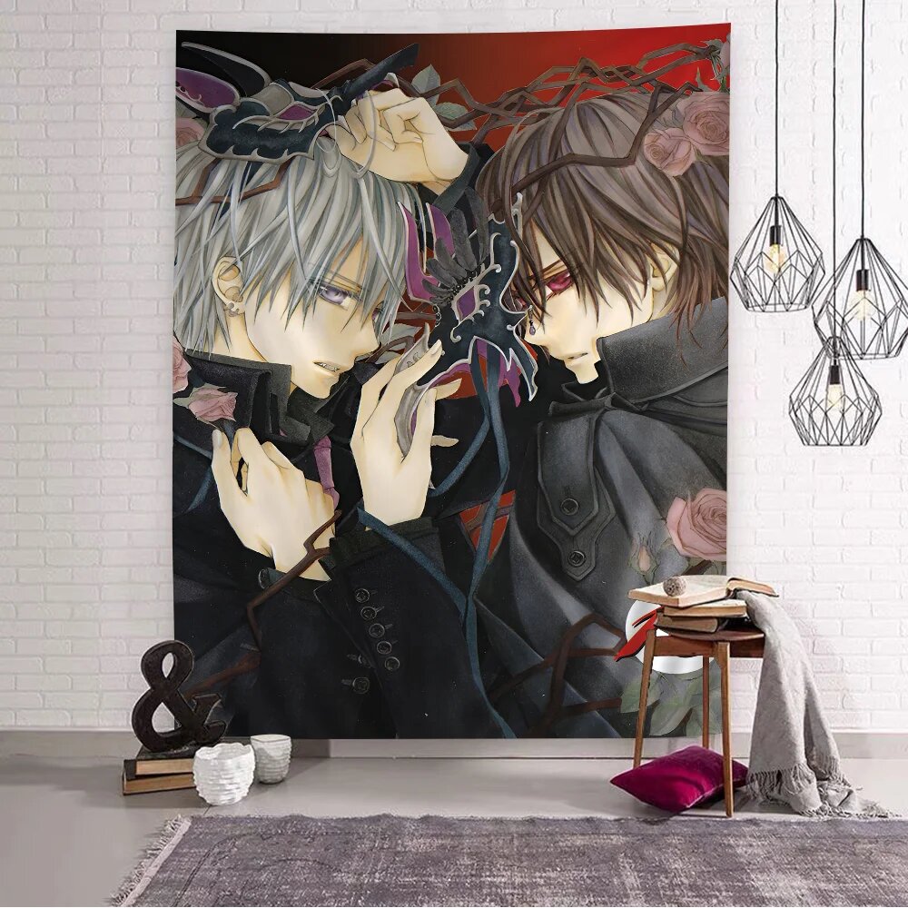 Гобелен Vampire Knight, полиэстер/хлопок Черный, 60x90cm, z4