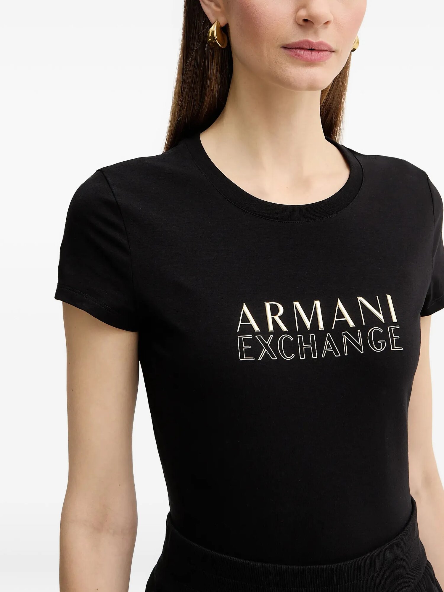 Футболка Armani Exchange Logo-lettering T-shirt, размер 42 — фото 1