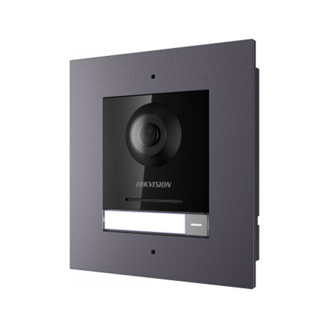 Hikvision DS-KD8003-IME1(B)/Flush, 2Мп IP вызывная панель c ИК-подсветкой, врезная
