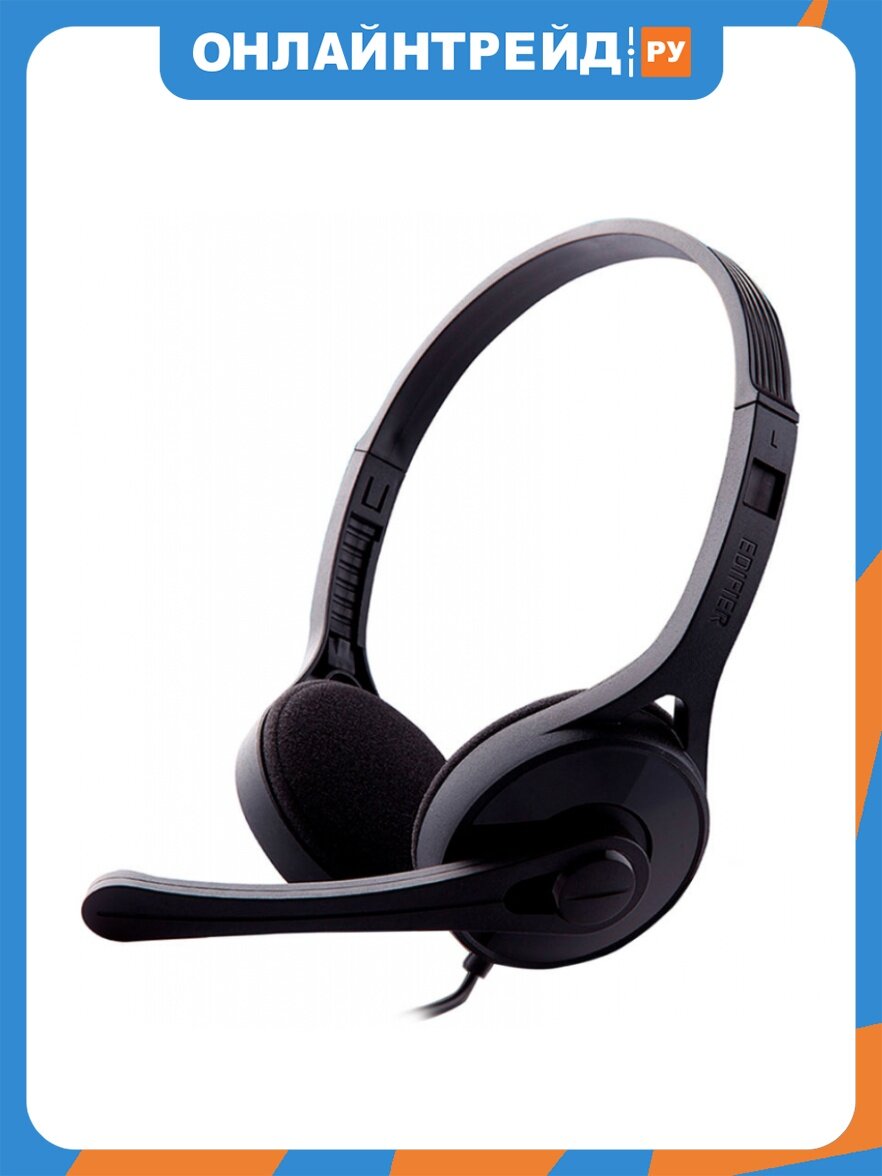 Гарнитура Edifier K550, проводная (3.5 mm), черный