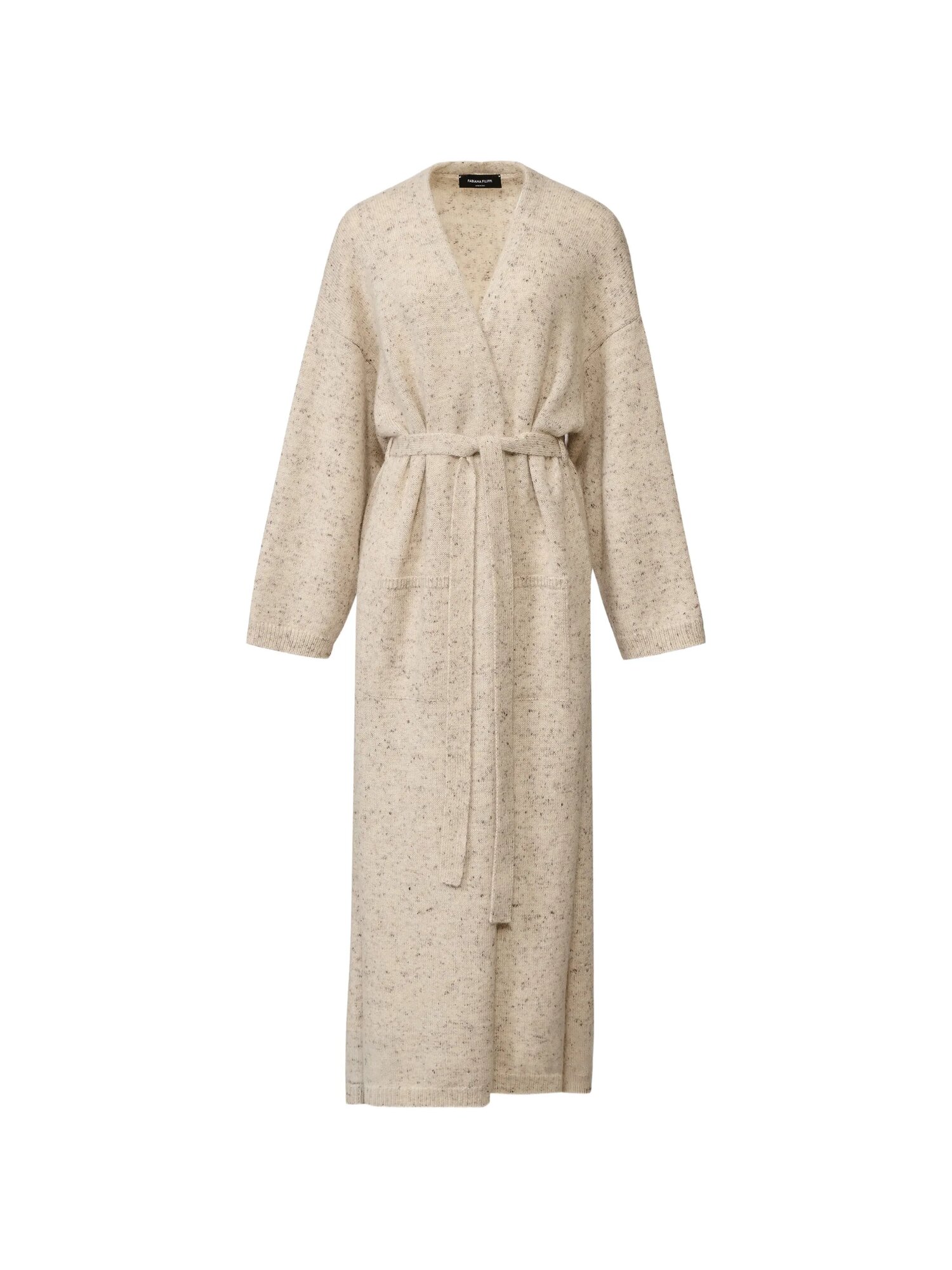 Кардиган Belted flecked maxi cardigan