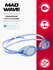 Стартовые очки для плавания MAD WAVE Racer SW, покрытие антифог, цвет голубой