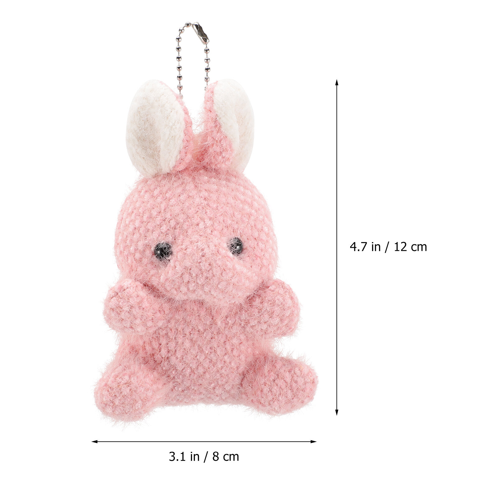 2pcs Ключница В Forme Зайчика Игрушка Подвеска Для Сумки Универсальный Цвет 12x8cm
