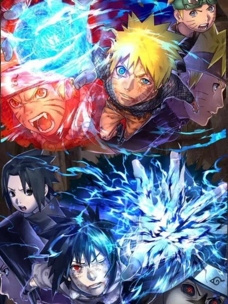 Алмазная мозаика Naruto Shippuden KAYOU Темно-синий, Round 50X70cm, AHK228-4