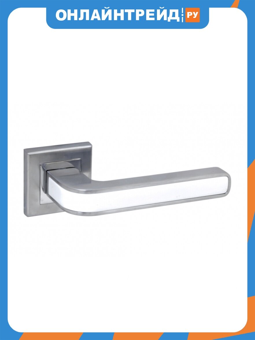 Дверная ручка Adden Bau PIEZA Q360 WHITE / CHROME (цвет хром)