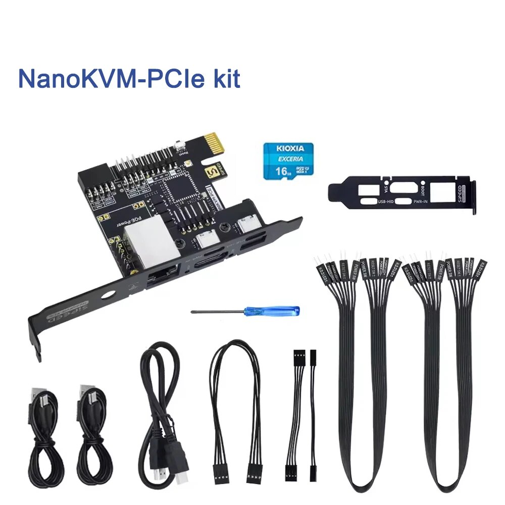 Sipeed NanoKVM-PCIe POE kit, Цвет: PCIE kit