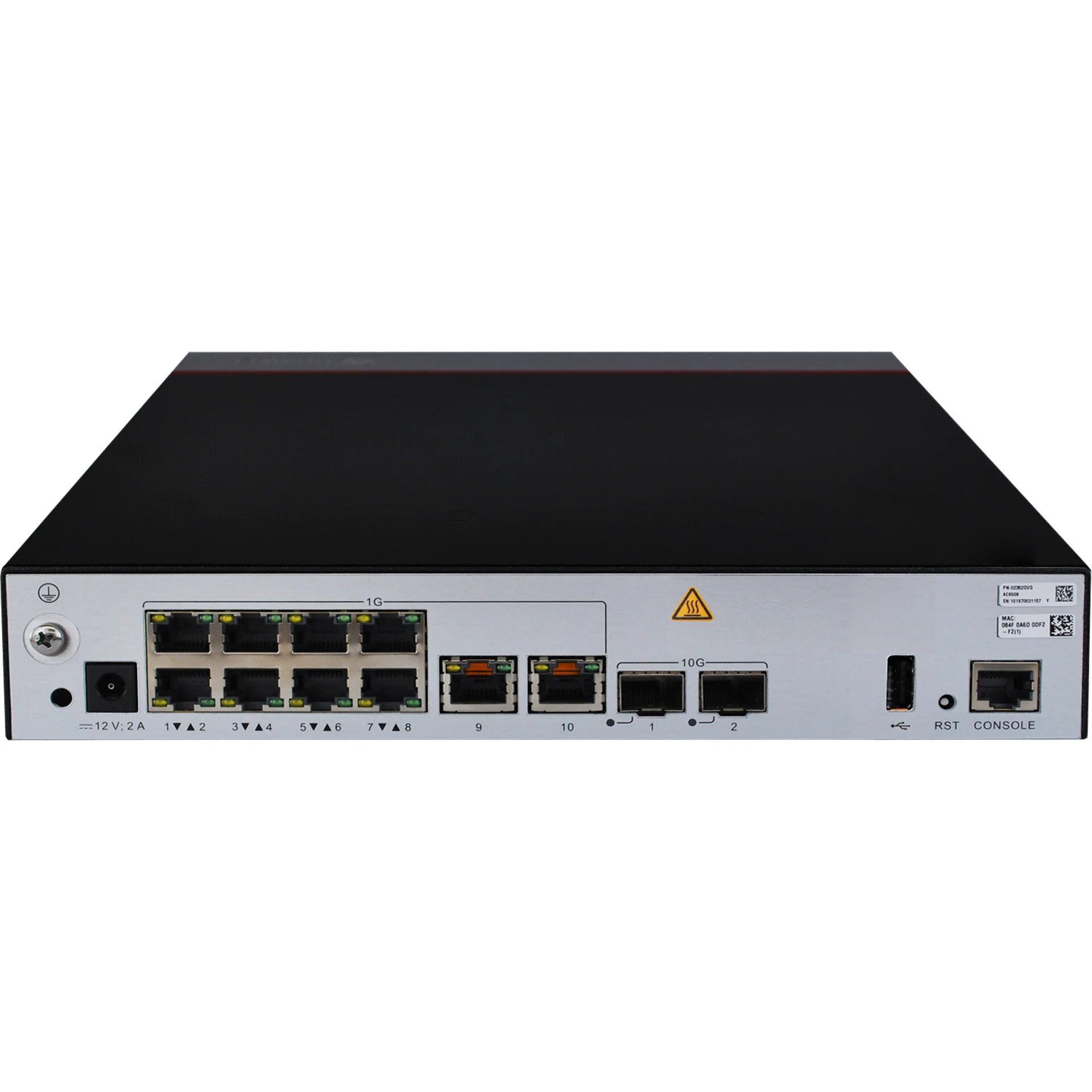 Контроллер беспроводного доступа Huawei AC6508 (без лицензии) 02354FRJ-001, управление 512 AP, 10 Гбит/с, 12 портов
