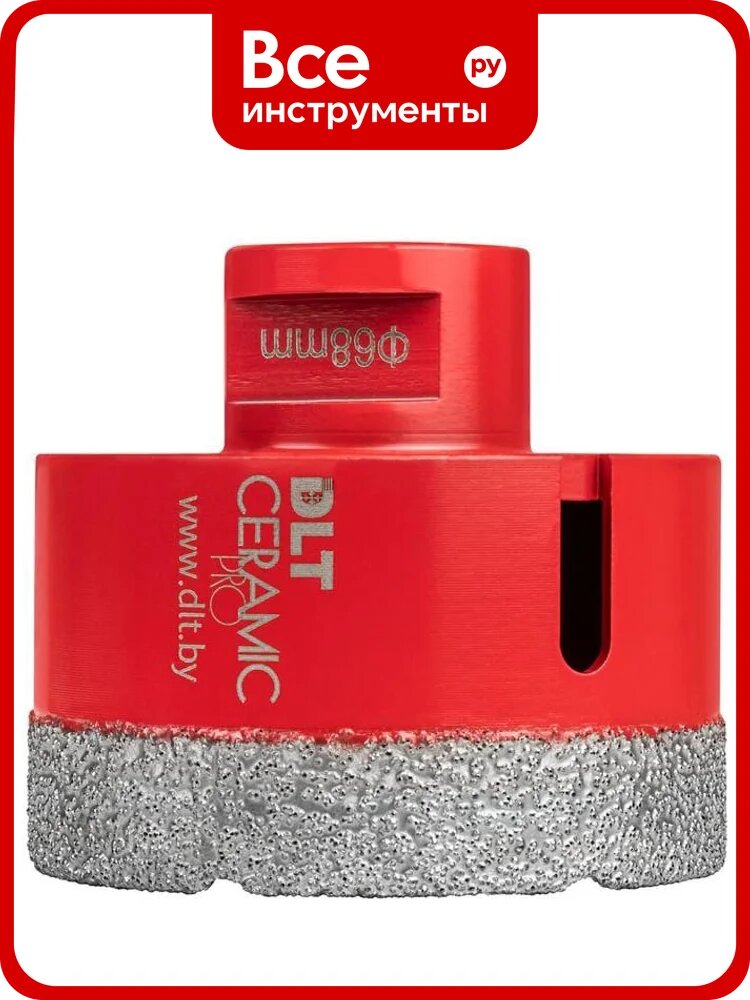 Алмазная коронка по керамограниту CERAMIC PRO,68мм DLT 0502