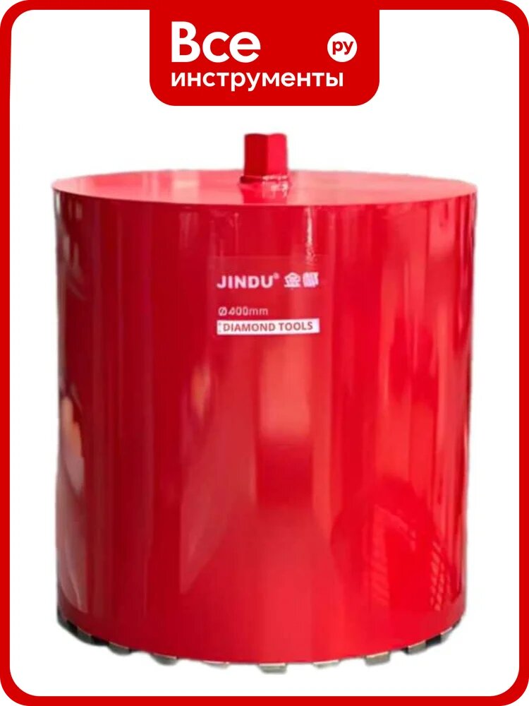Коронка алмазного сверления JINDU, 400x400, 1 1/4, для бетона, кирпича, камня