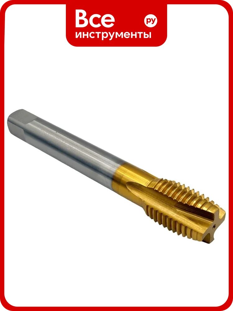 Машинно-ручной метчик для сквозных отверстий TORNERI М30x3.5 HSSE 6H DIN376 TiN 043922