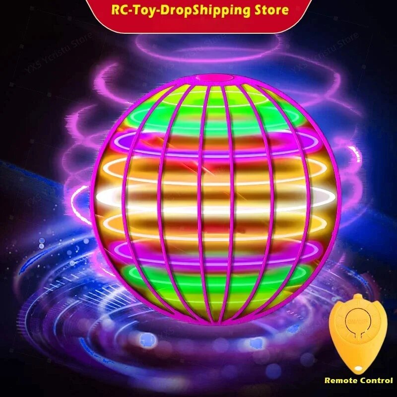 Радиоуправляемый дрон Flying Sphere Spinner Circle Red