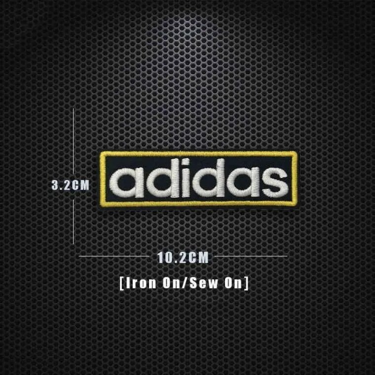 Adidas вышитая тканевая нашивка С подложкой для горячего прессования