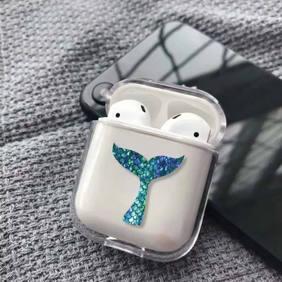 Противоударный чехол для AirPods с принтом черного кота for AirPods Pro 2nd, -9