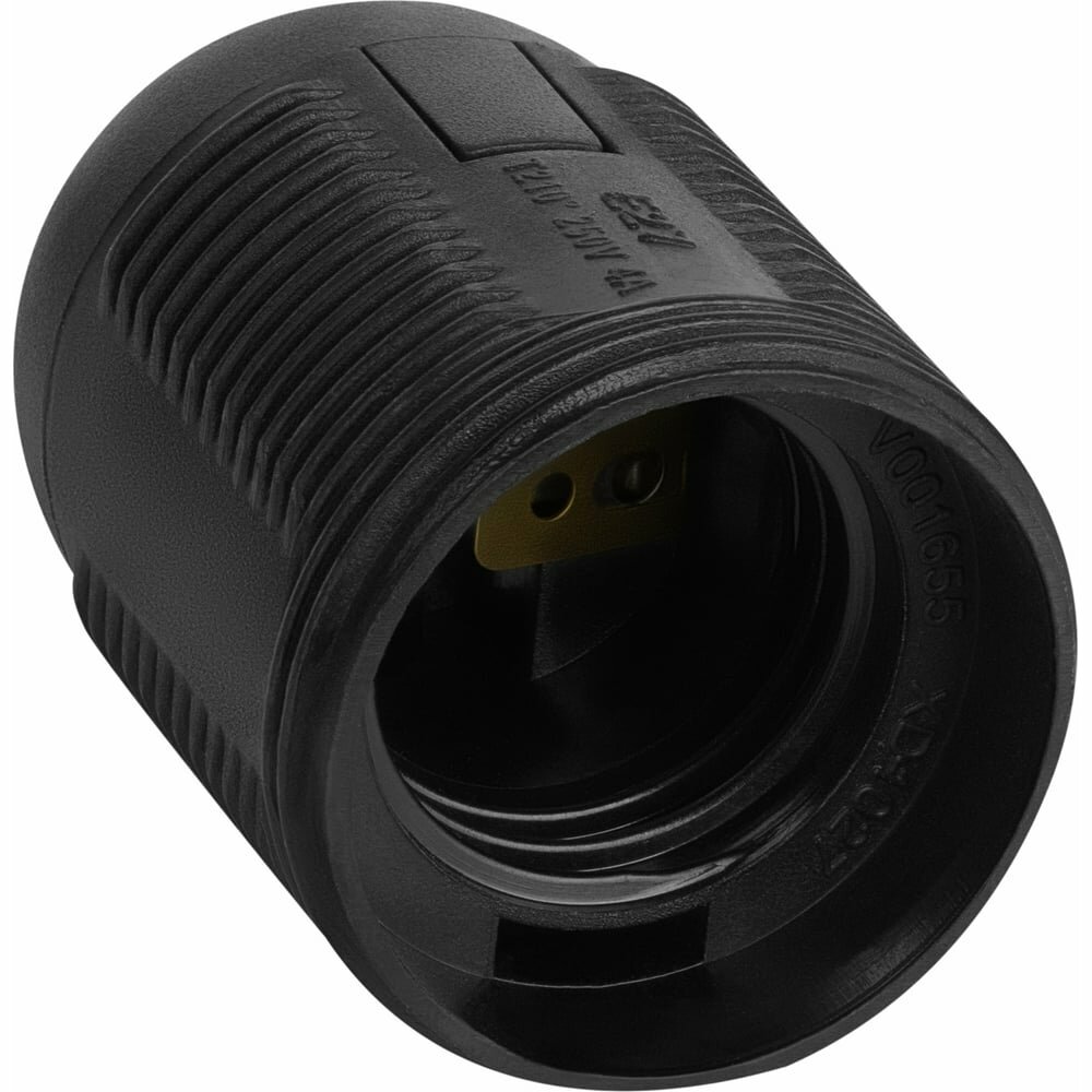 Патрон duwi E27 подвесной фиг. резьба черный 24529 2