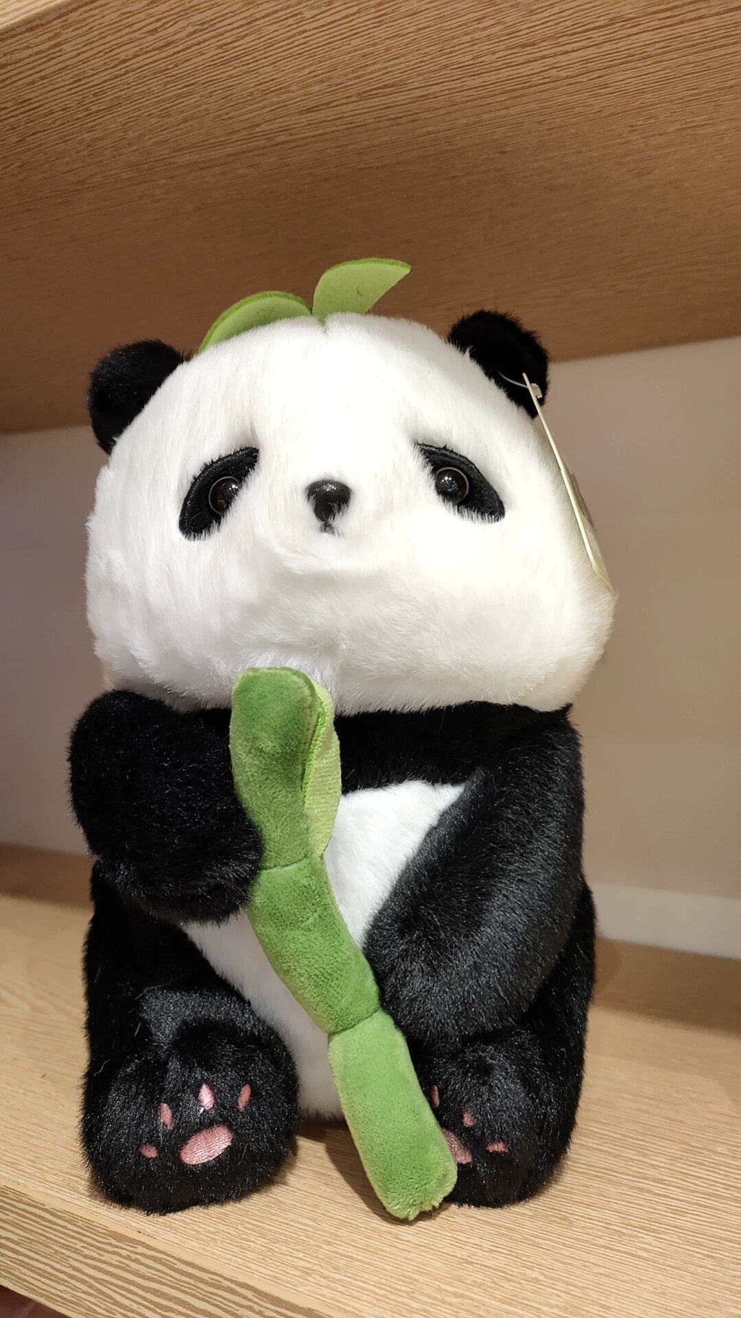 Мягкая игрушка-панда MINISO из серии Fuzhu, лежащая, очень милая. Серия Lucky Bamboo Panda — сидящая плюшевая игрушка