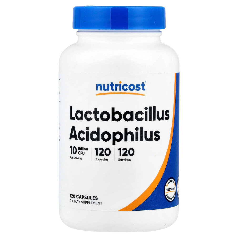 Ацидофильные лактобактерии (Lactobacillus acidophilus), 50 мг (10 млрд КОЕ), 120 капсул