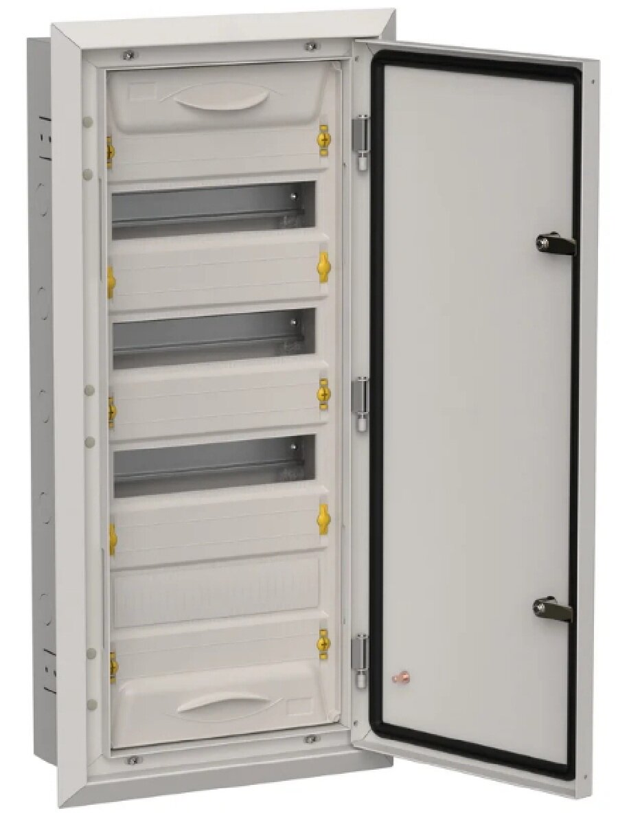 Щит распределительный встраиваемый IEK TI5-50-V-048-31-7035 TITAN 5 ЩРв-48 (1х48) 755х365х130 IP31 серый металлический