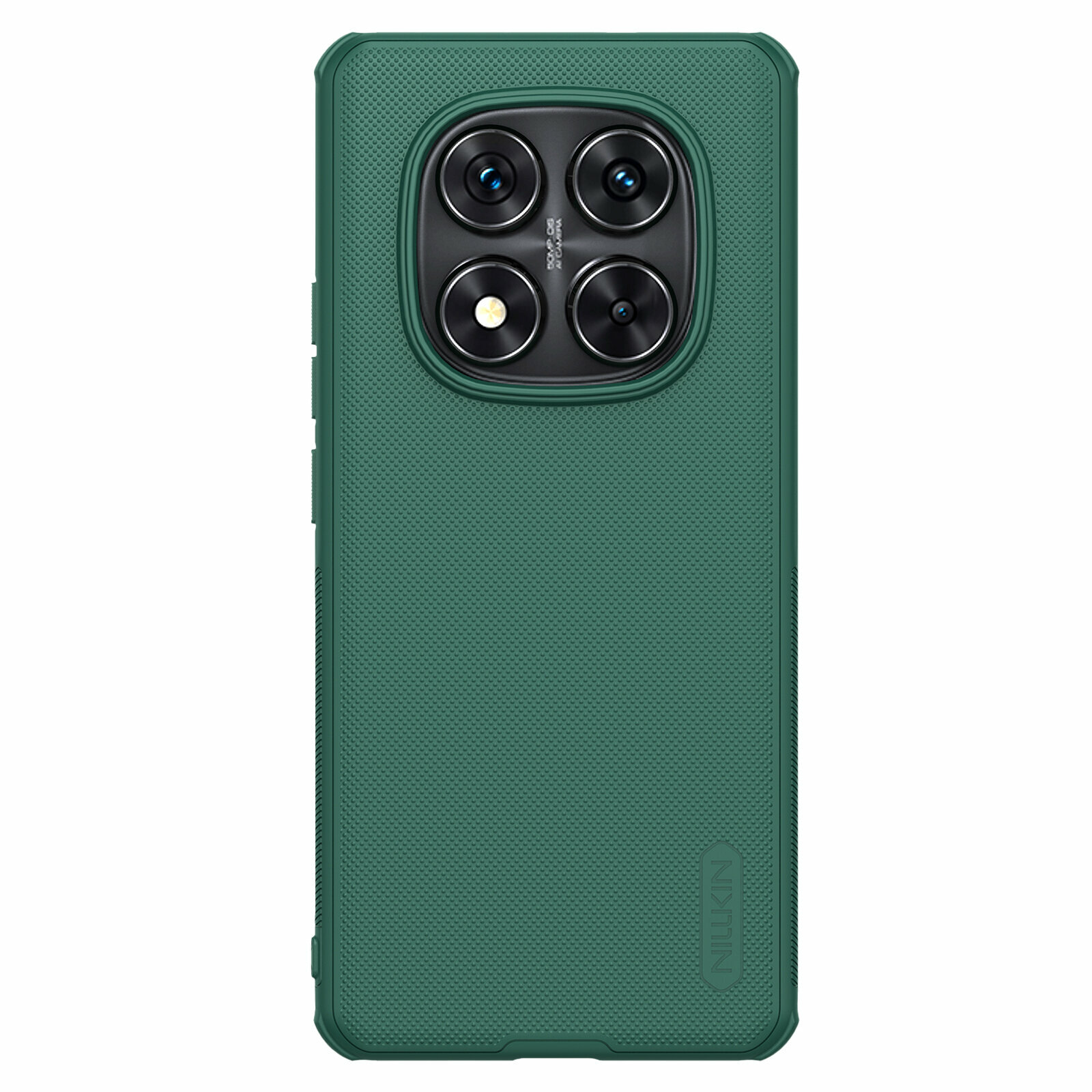 Усиленный чехол зеленого цвета (Deep Green) от Nillkin для Xiaomi Redmi Note 14 Pro 5G и Mi Poco X7 5G, серия Super Frosted Shield Pro