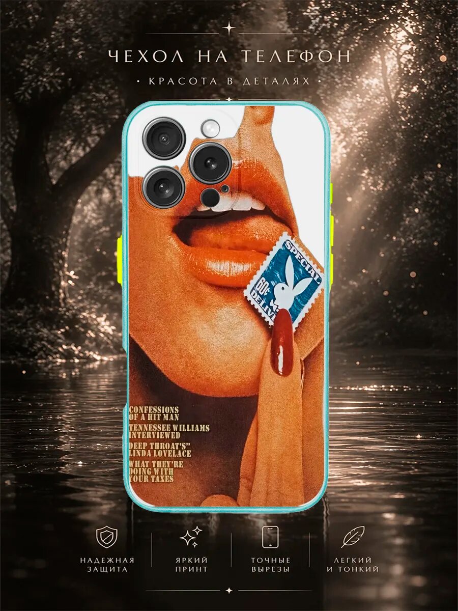 Матовый чехол на iPhone 16 Pro Max Ретро Playboy У2К