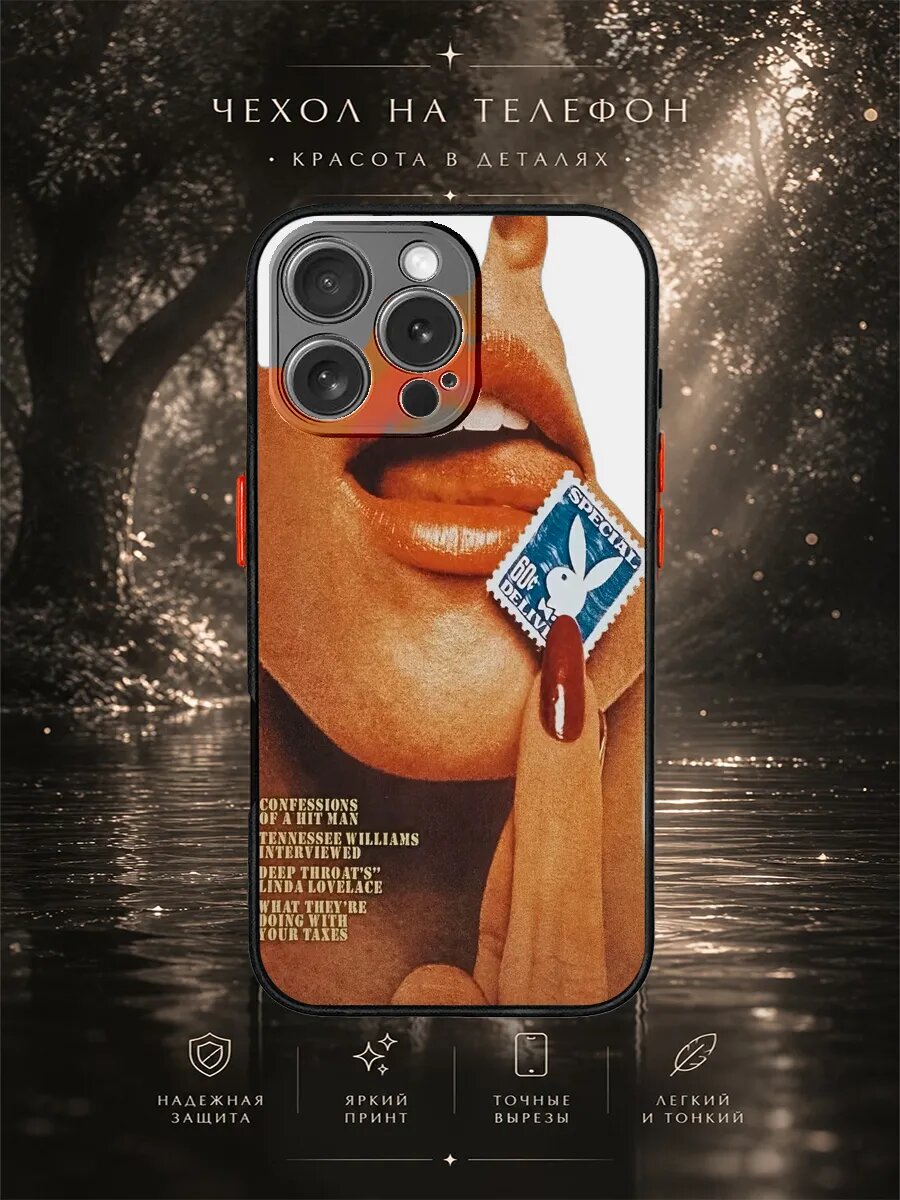 Матовый чехол на iPhone 16 Pro Max Ретро Playboy У2К