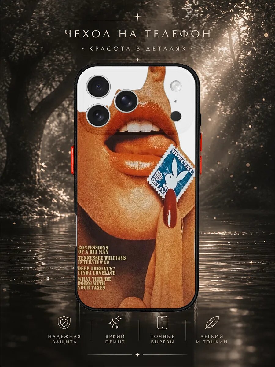 Матовый чехол на iPhone 17 Pro Max Ретро Playboy У2К