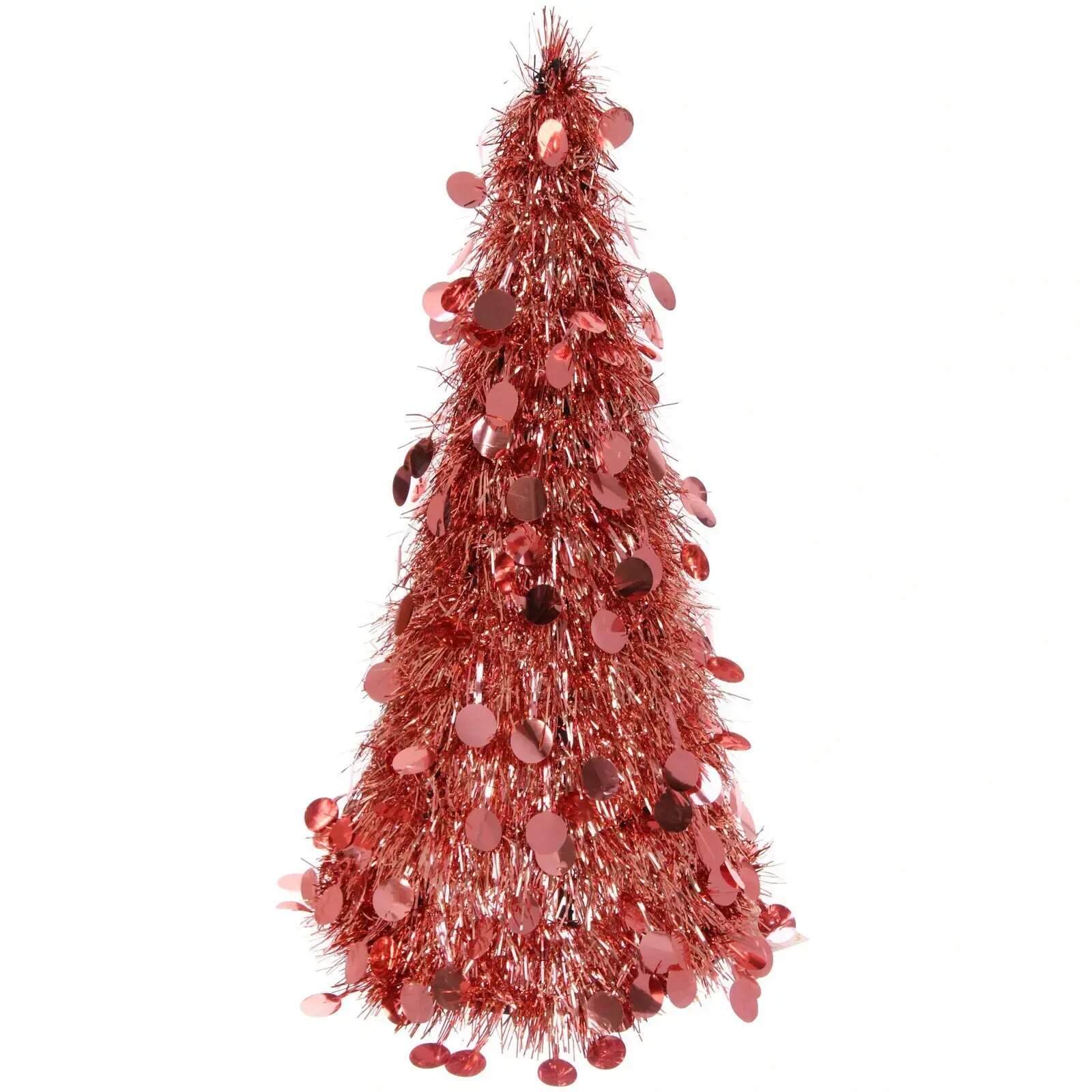 Елка декоративная TINSEL «Изящный блеск» 50 см, медный, блестящий декор